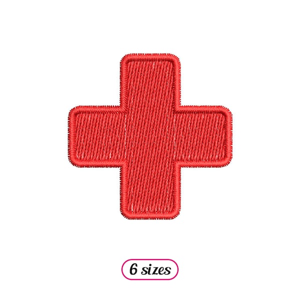 Red Cross Machine Embroidery Design - Etsy