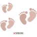 Mini Baby Feet Machine Embroidery Design Cute Tiny Footprints Small ...