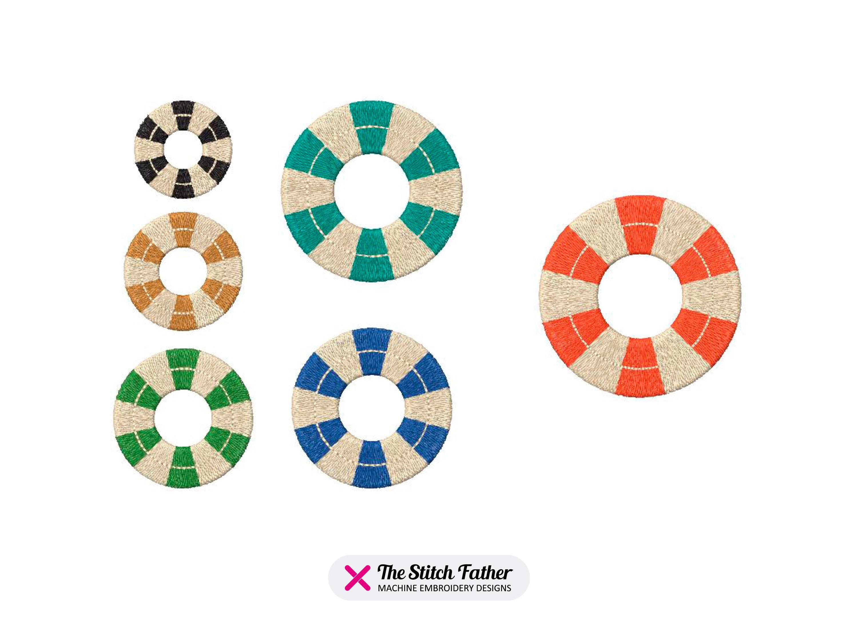Swim Ring Machine Embroidery Design - 6 Sizes - INSTANT DOWNLOAD - Etsy