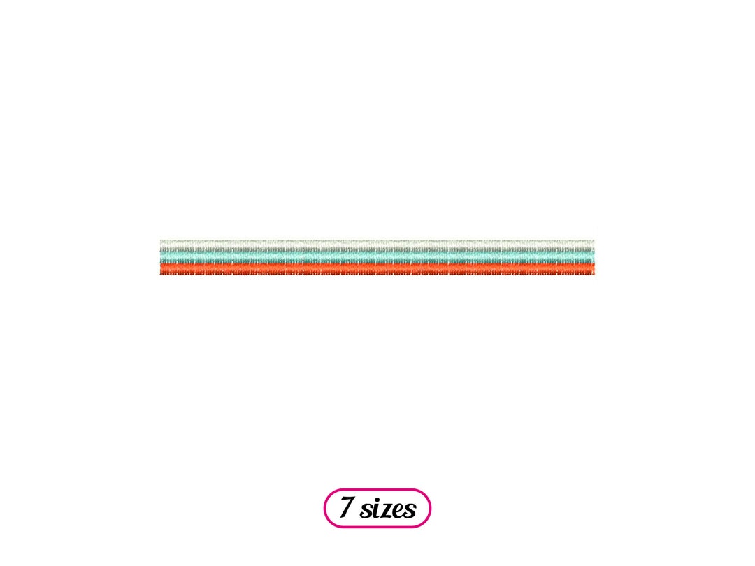 Tricolor Stripe Divider Machine Embroidery Design - 7 Sizes - INSTANT ...