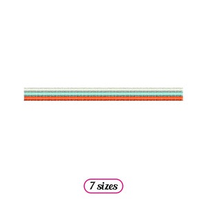 Tricolor Stripe Divider Machine Embroidery Design - 7 Sizes - INSTANT ...
