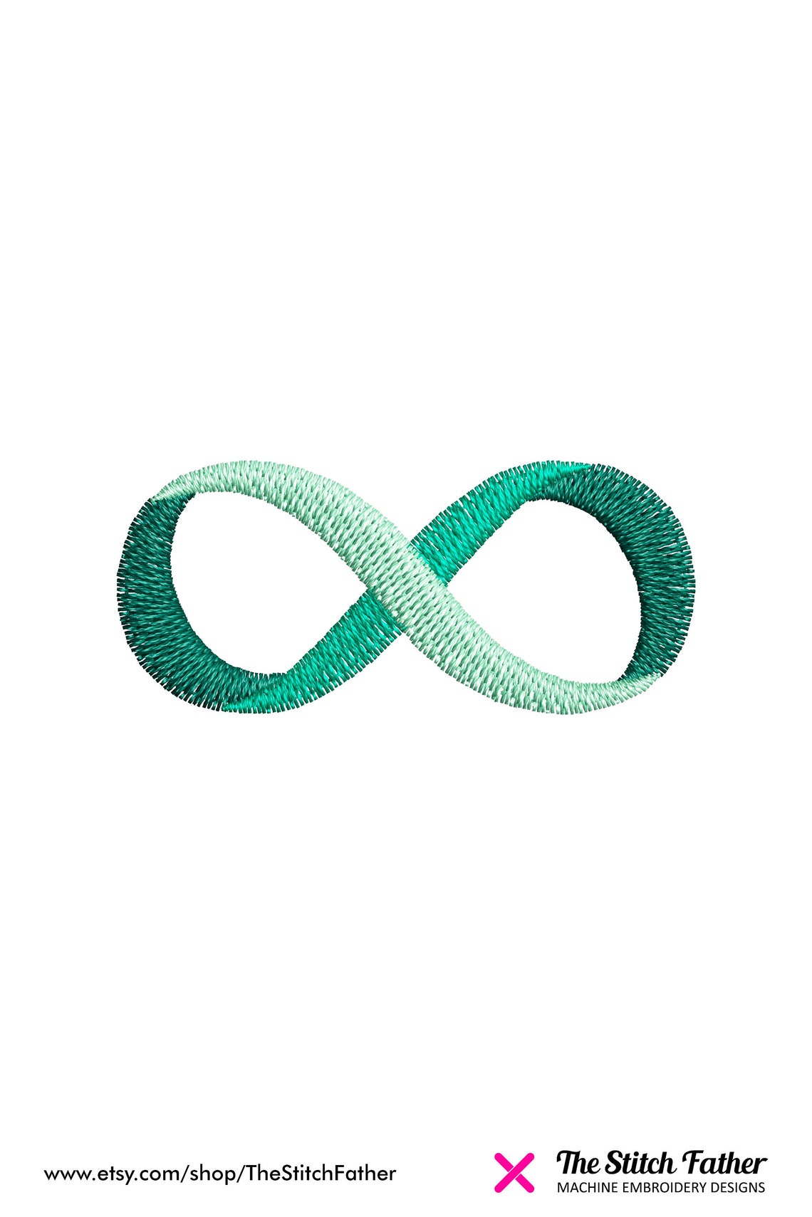 Mini Infinity Symbol Machine Embroidery Design Filled Stitch | Etsy