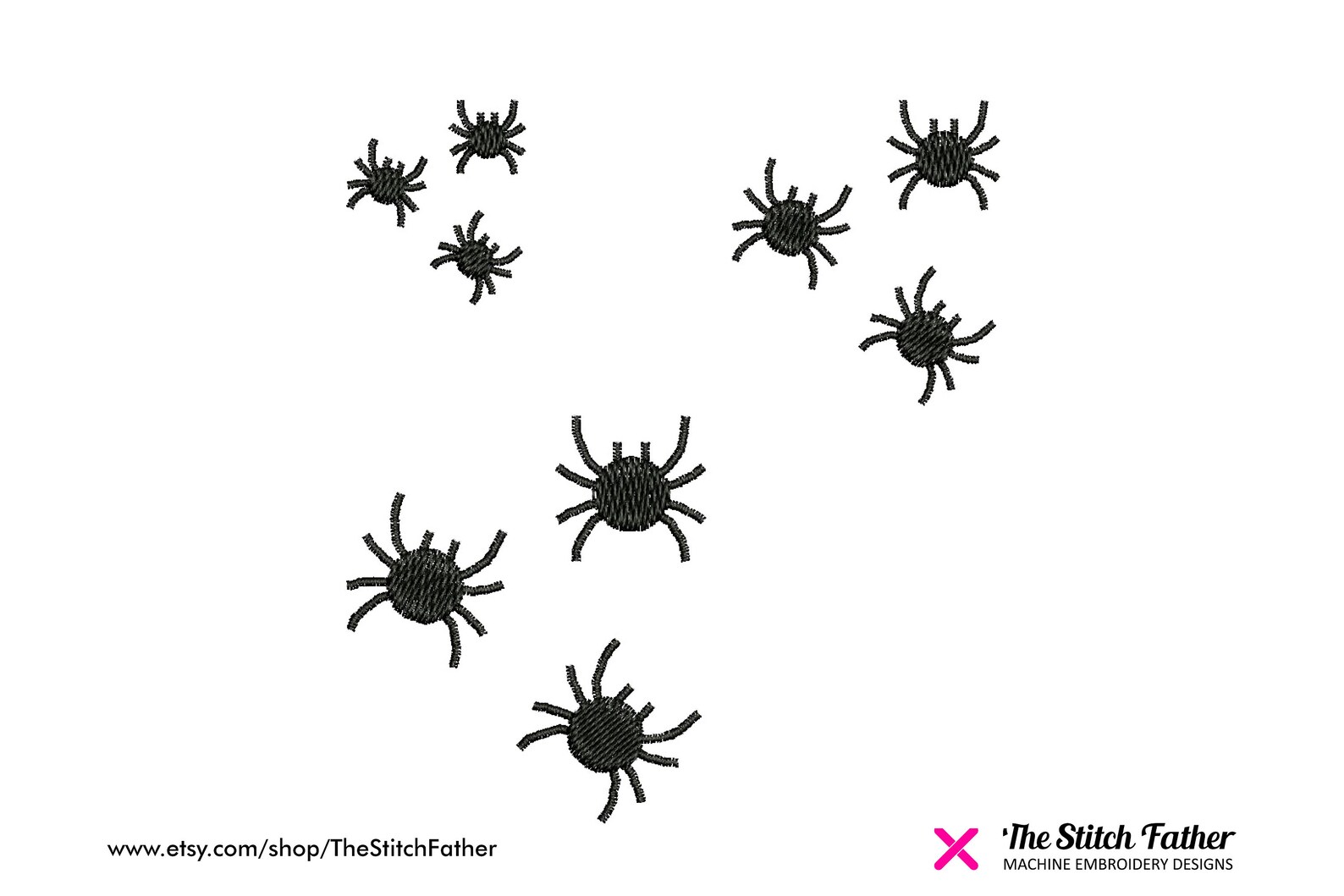 Halloween Little Spiders Machine Embroidery Design Halloween - Etsy