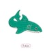 Mini Shark Machine Embroidery Design – Great White Shark – Swimming ...