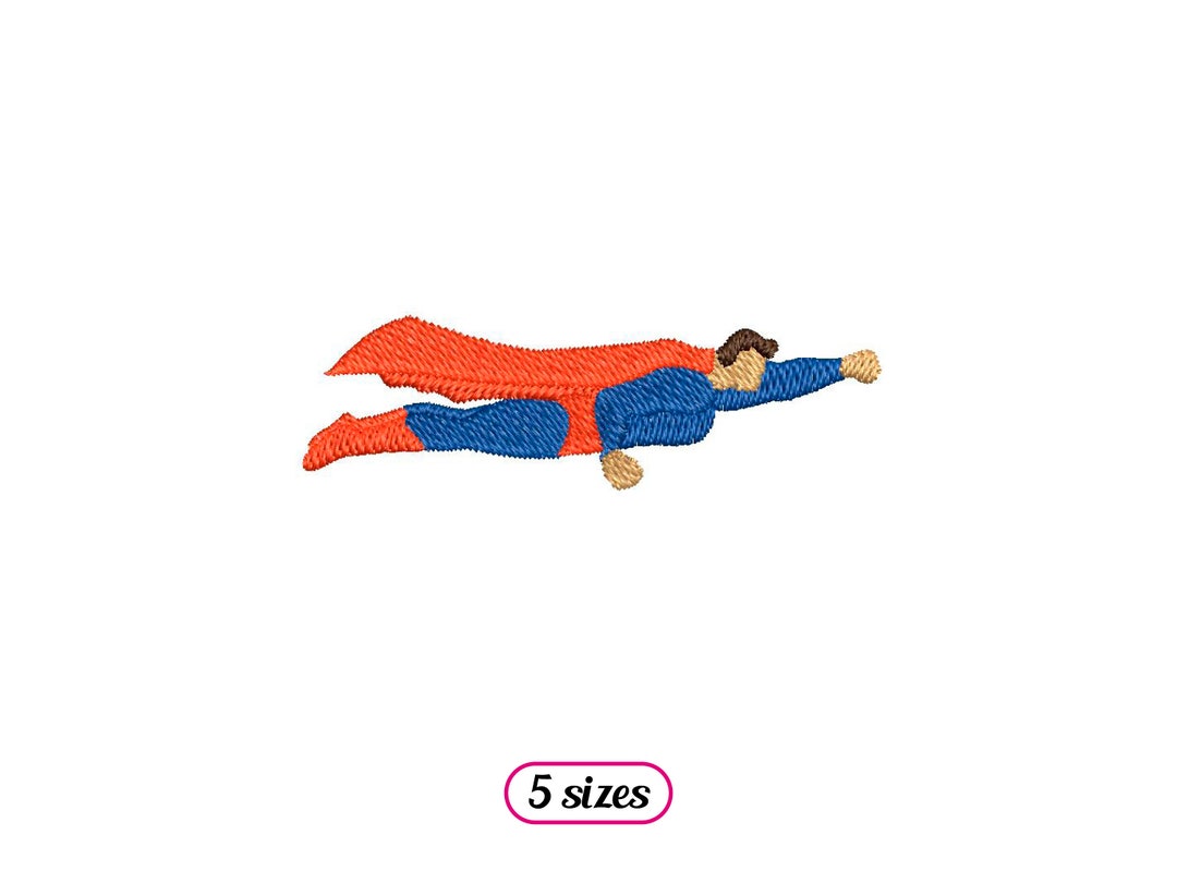 Superman Superhero Machine Embroidery Design 5 Sizes INSTANT DOWNLOAD ...