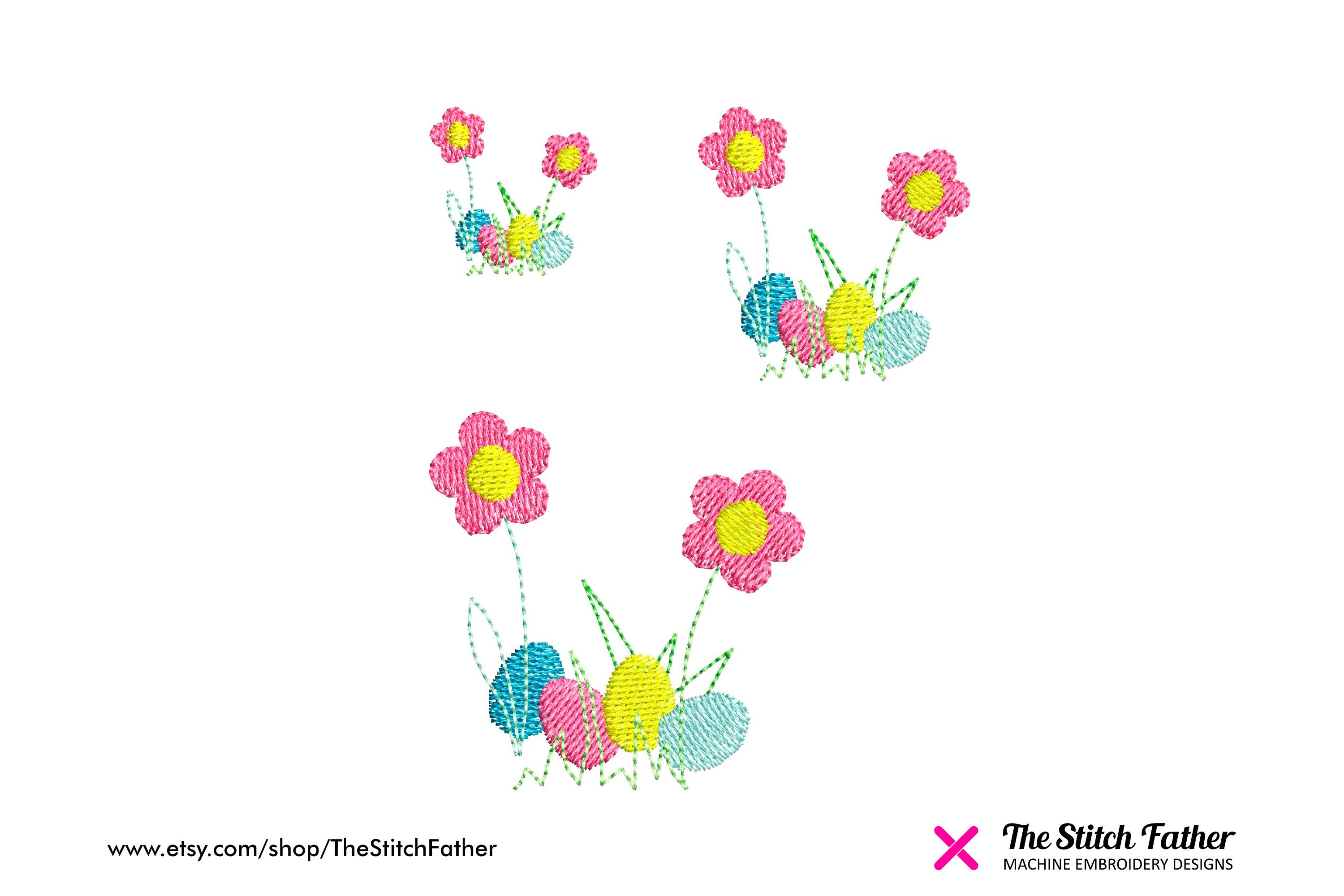 Mini Easter Egg Hidden Machine Embroidery Design Hidden - Etsy