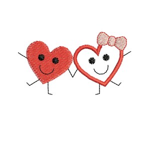 Mini Valentine Hearts Machine Embroidery Design – Cute Romantic Heart ...
