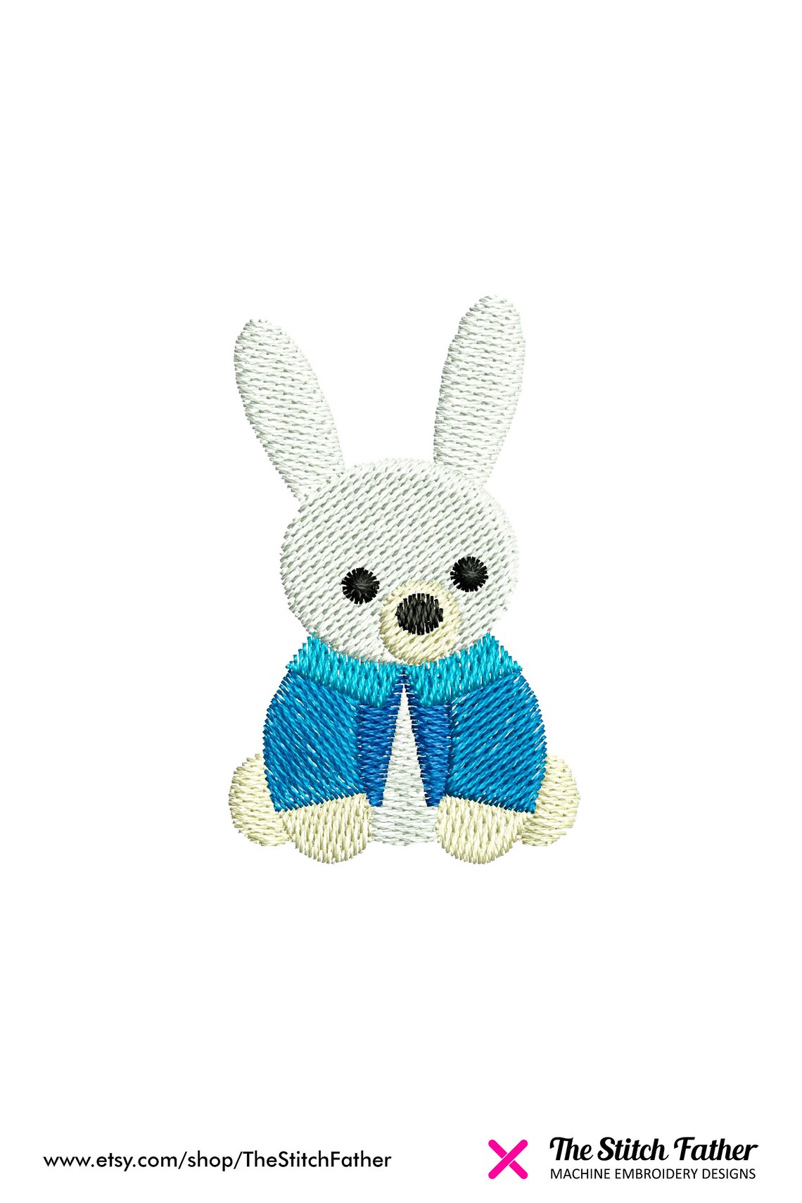 Mini Peter Rabbit Machine Embroidery Design Cute Baby Peter - Etsy