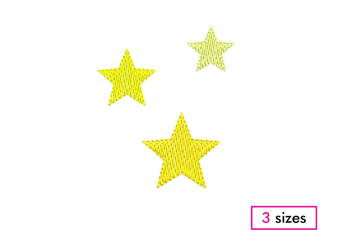 Mini Stars Machine Embroidery Design Tiny Stars Night - Etsy