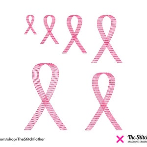 Mini Awareness Ribbon Machine Embroidery Design Cancer - Etsy