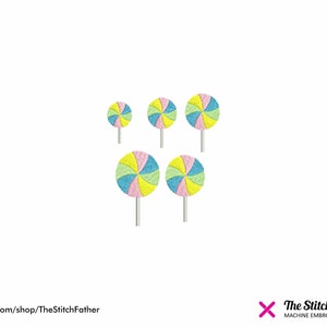 Candy Machine Embroidery Design Set Mini Fairground Treat - Etsy