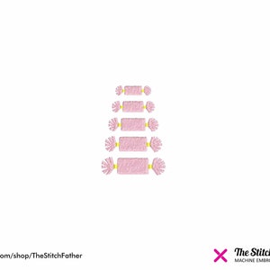 Candy Machine Embroidery Design Set Mini Fairground Treat - Etsy