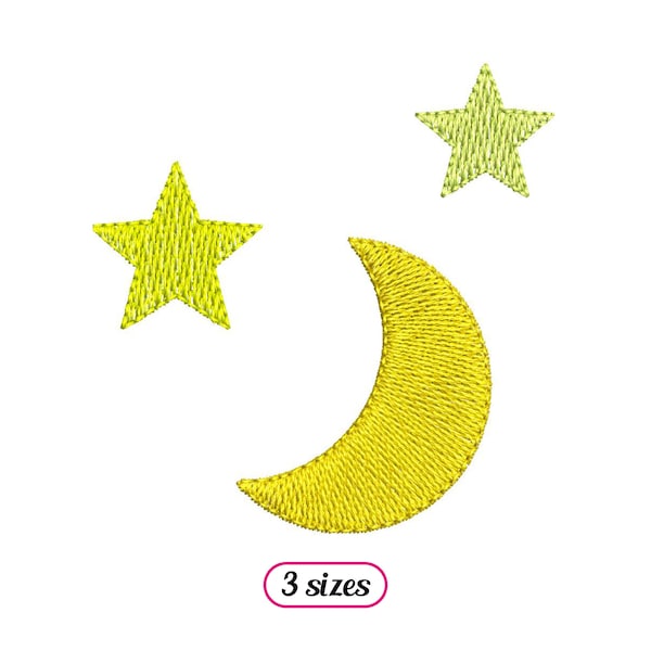Moon Embroidery - Etsy