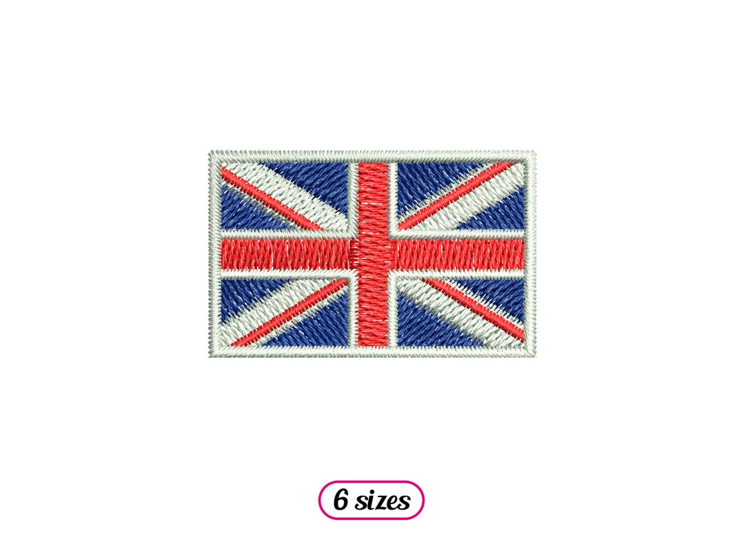 Mini UK Flag Machine Embroidery Design – United Kingdom Flag – England ...