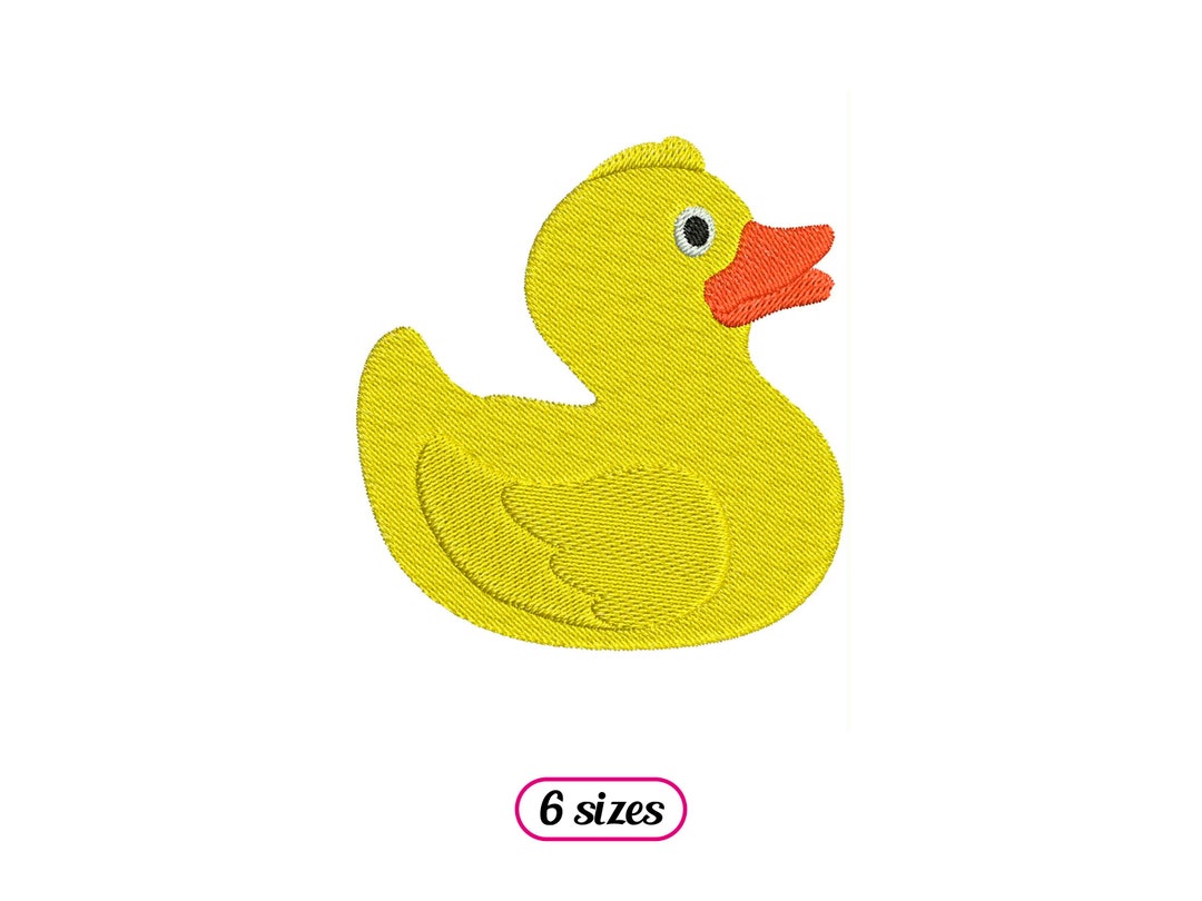 Rubber Duck Machine Embroidery Design 6 Sizes INSTANT DOWNLOAD - Etsy