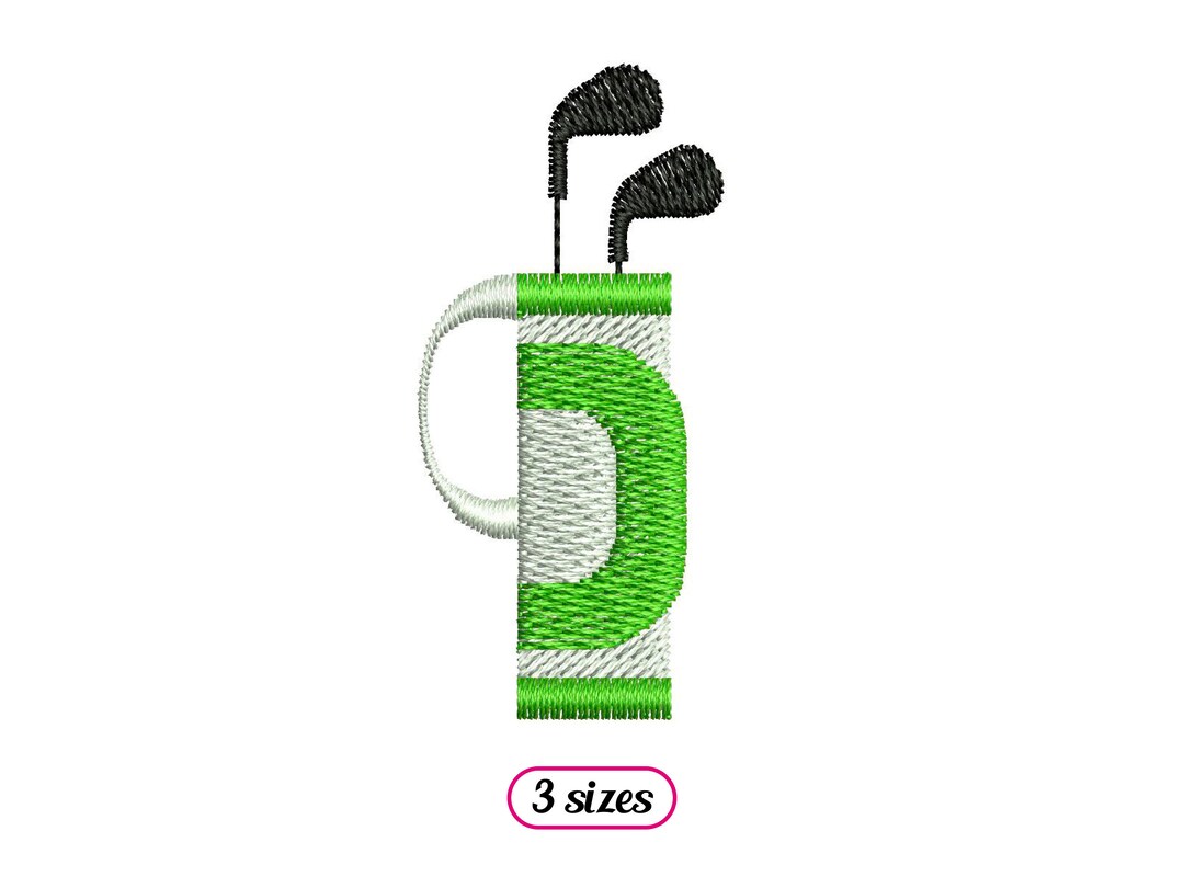 Mini Golf Bag Machine Embroidery Design – Golf Club Bag – Golf Clubs ...