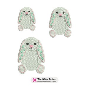 Mini Rabbit Machine Embroidery Design – Cute Toy Rabbit – Soft Toy ...