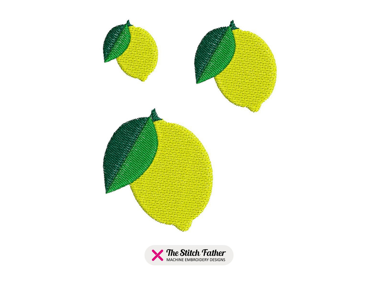 Mini Lemon Machine Embroidery Design – Lemon With Leaves – Lemonade ...