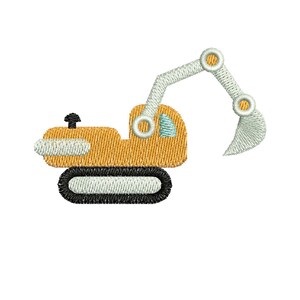 Mini Excavator Machine Embroidery Design – Digger Construction ...