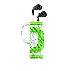 Mini Golf Bag Machine Embroidery Design Golf Club Bag Golf - Etsy