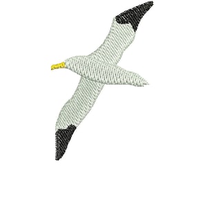 Mini Seagull Flying Machine Embroidery Design – Tiny Sea Gull Below ...