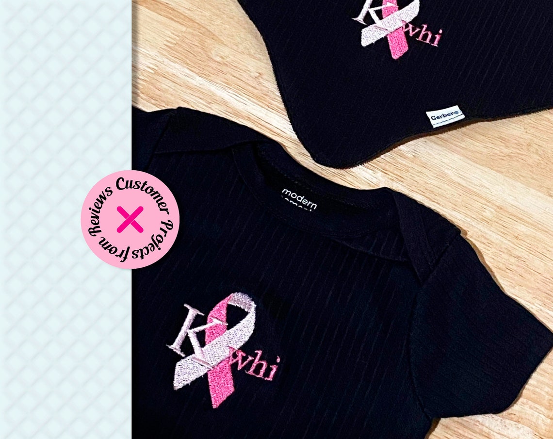 Mini Cancer Awareness Ribbon Machine Embroidery Design - Etsy