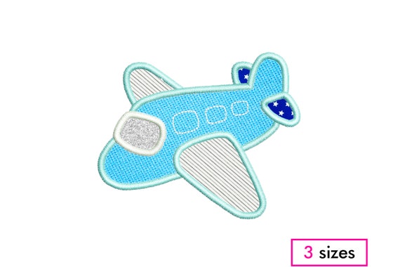 Airplane Applique Machine Embroidery Design Applique Plane - Etsy