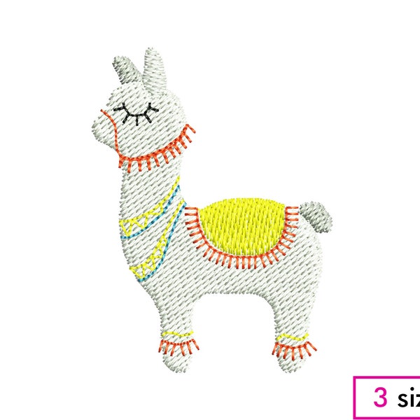 Llama Embroidery Design - Etsy