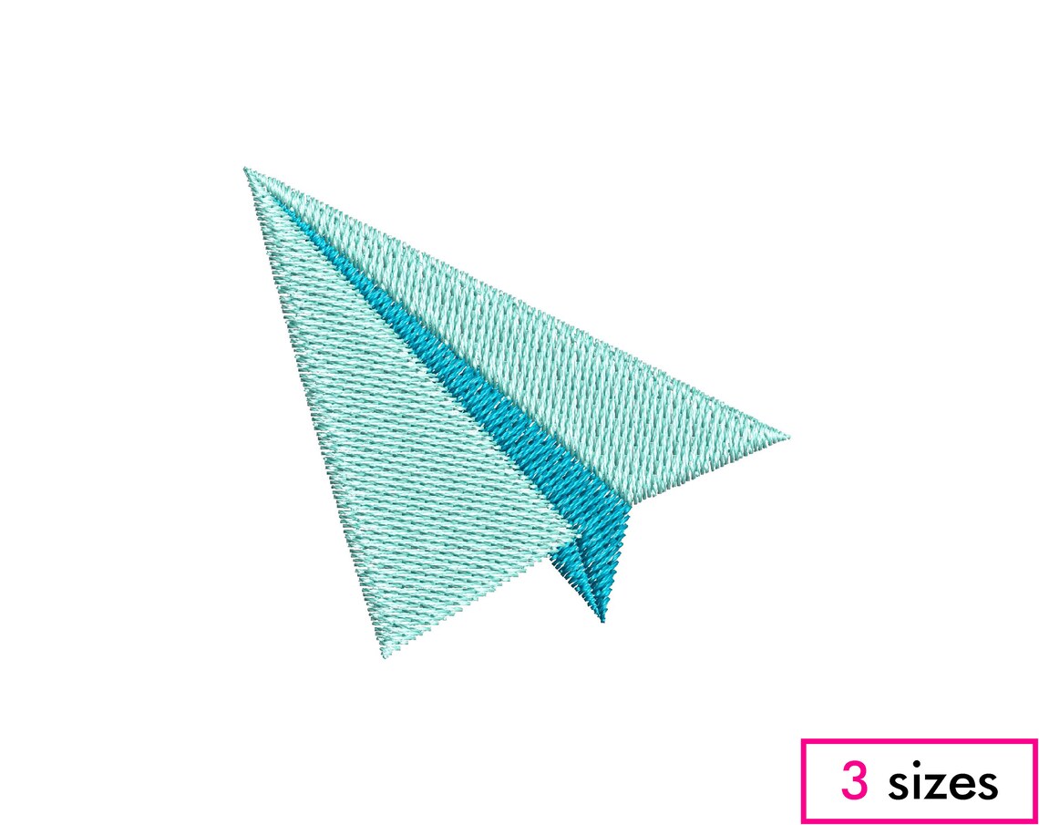 Mini Paper Plane Machine Embroidery Design Paper Airplane - Etsy