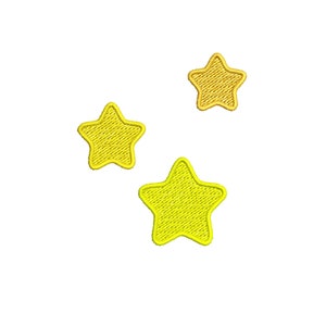 Mini Rounded Stars Machine Embroidery Design Group of Tree Stars Fill ...