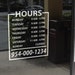Custom Business Hours Vinyl Decal, Store Hours Decal, Business Hours ...