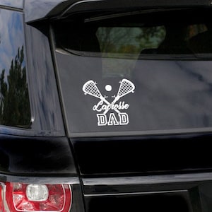 Sports Window Decal, Sports Decal for LAX, Lacrosse Car Sticker for Dad ...