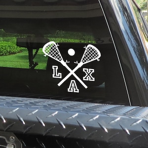 Custom Lacrosse Decal, Sports Window Decal, Vinyl Sports Decal - Etsy
