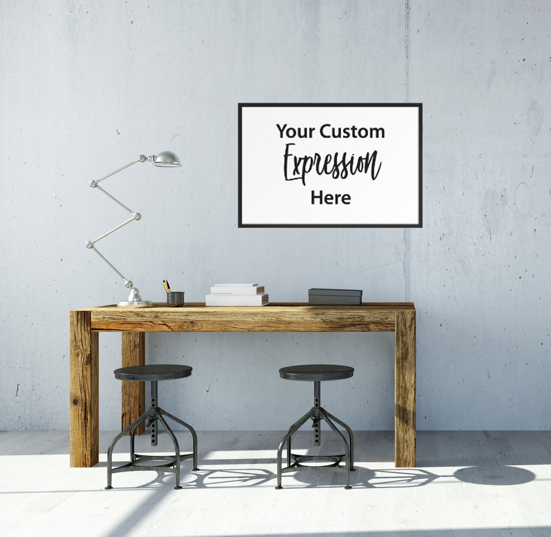 Framed Poster, Personalized Printable Art, Custom Digital Print - Etsy