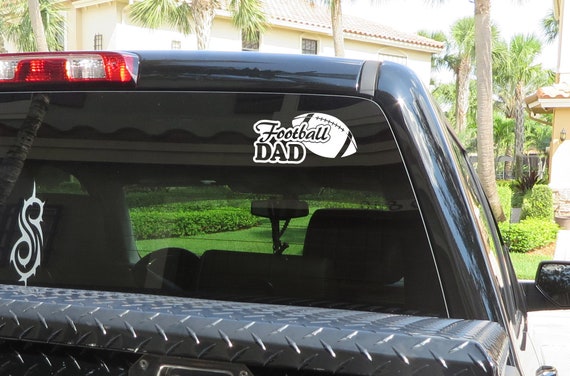 Football Dad Decal Sports Window Decal Football Car Stickers | Etsy