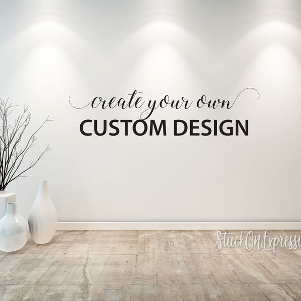Custom Wall Decals - Etsy
