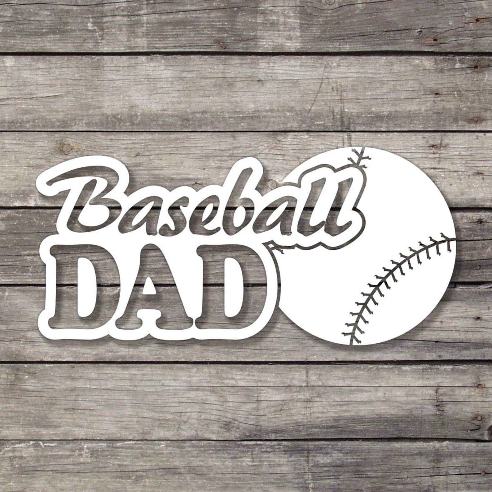 Baseball Dad Vinyl Decal - Perfect Father's Day Gift for Baseball ...