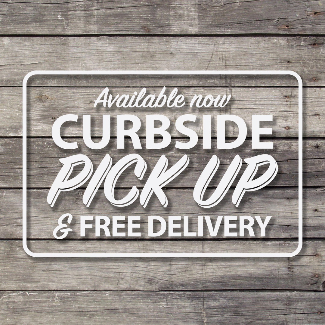 Curbside Pickup Decal - Streamline Contactless Pickup Safely ...