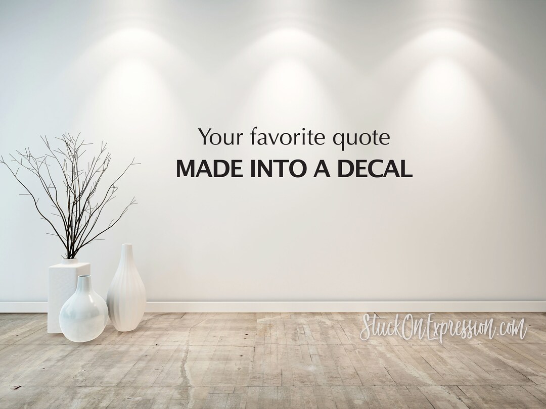 Custom Wall Decal, Make Your Own Wall Decal, Personalized Wall Decal - Etsy
