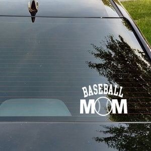 Baseball Mom Vinyl Decal - Show Your Support for Your Favorite Baseball ...