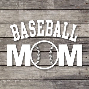 Baseball Mom Vinyl Decal - Show Your Support for Your Favorite Baseball ...