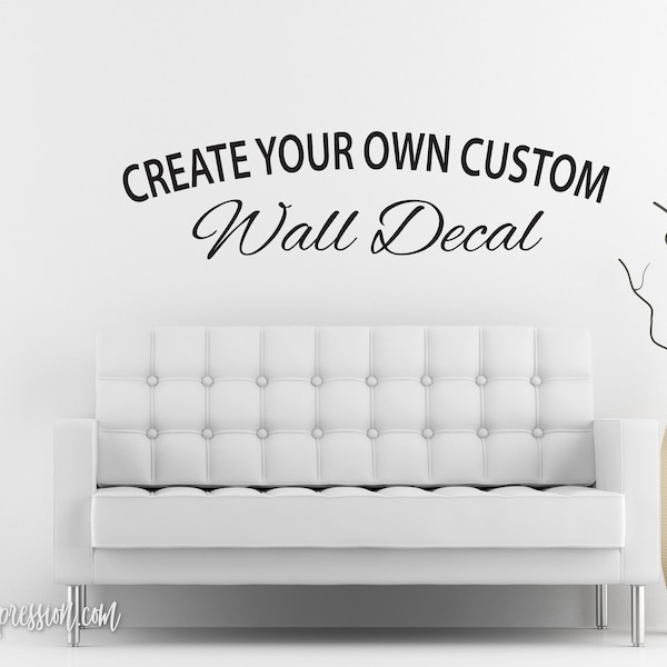 Custom Wall Decals - Etsy