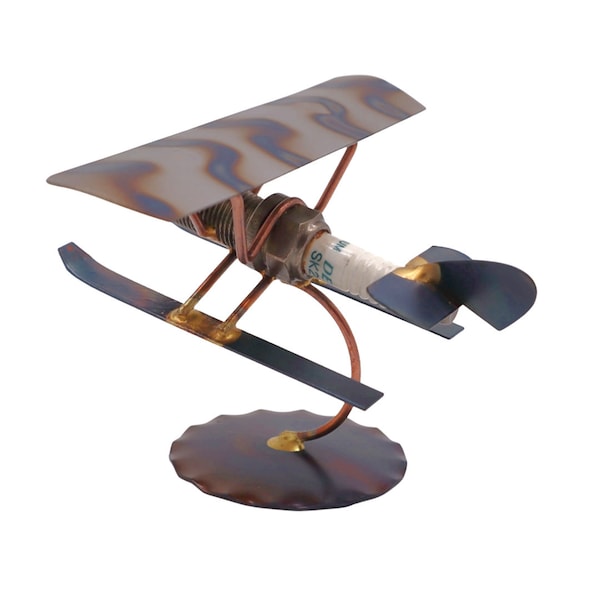 Metal Airplane on Stand - Etsy