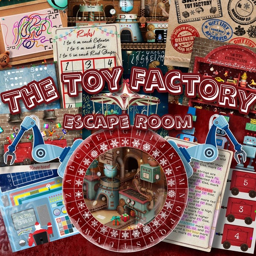 Save Santa Escape Room Game. Christmas Printable Party for - Etsy