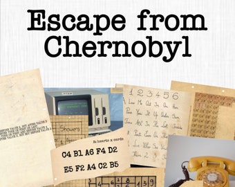 Escape Room Printable – Chernobyl: Nuclear Disaster-themed DIY Game Kit ...