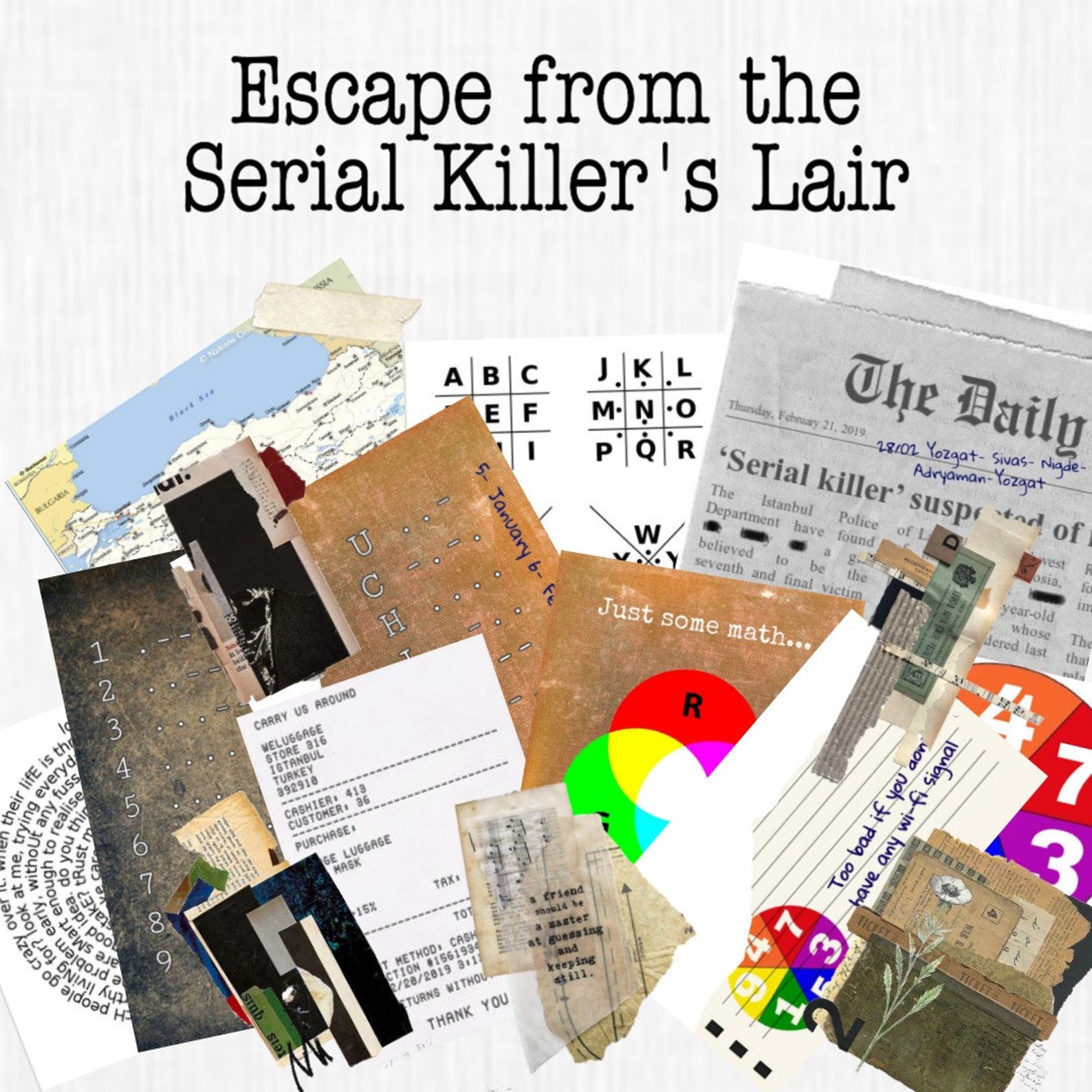 Escape Room Game DIY Printable Games Kit Family Adventures - Etsy