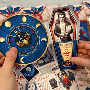 Escape Room Printable – Vampire’s Crypt: Dracula-themed Puzzle Game for ...