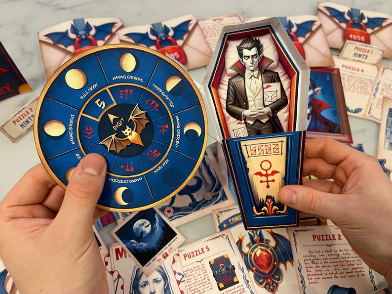 Escape Room Printable – Vampire’s Crypt: Dracula-themed Puzzle Game for ...