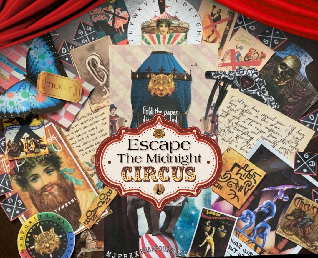 Escape Room Printable – the Midnight Circus: Circus-themed Puzzle Game ...