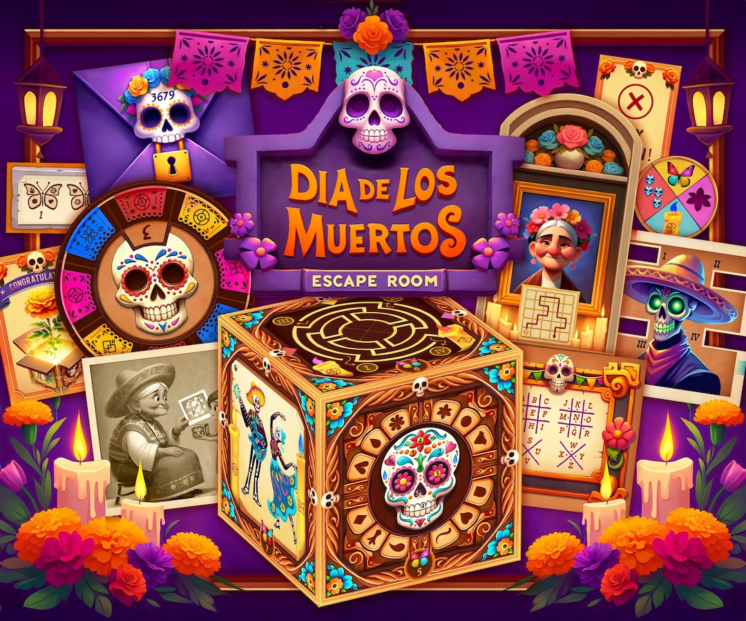 Escape Room Imprimible En Español – Día De Los Muertos: Juego De ...